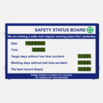 Safety Display Board, Safety First, Safety Record, Safety Statistics ...