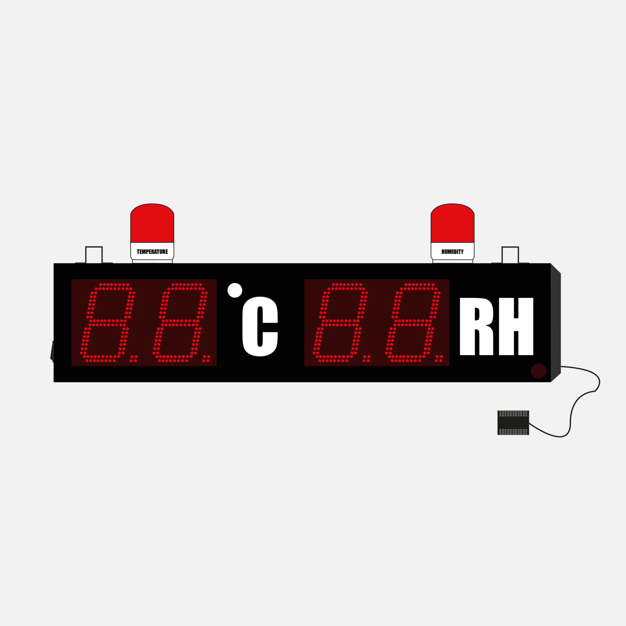 Temperature & Humidity Display Board – บอร์ดวัดอุณหภูมิ และความชื้น ...