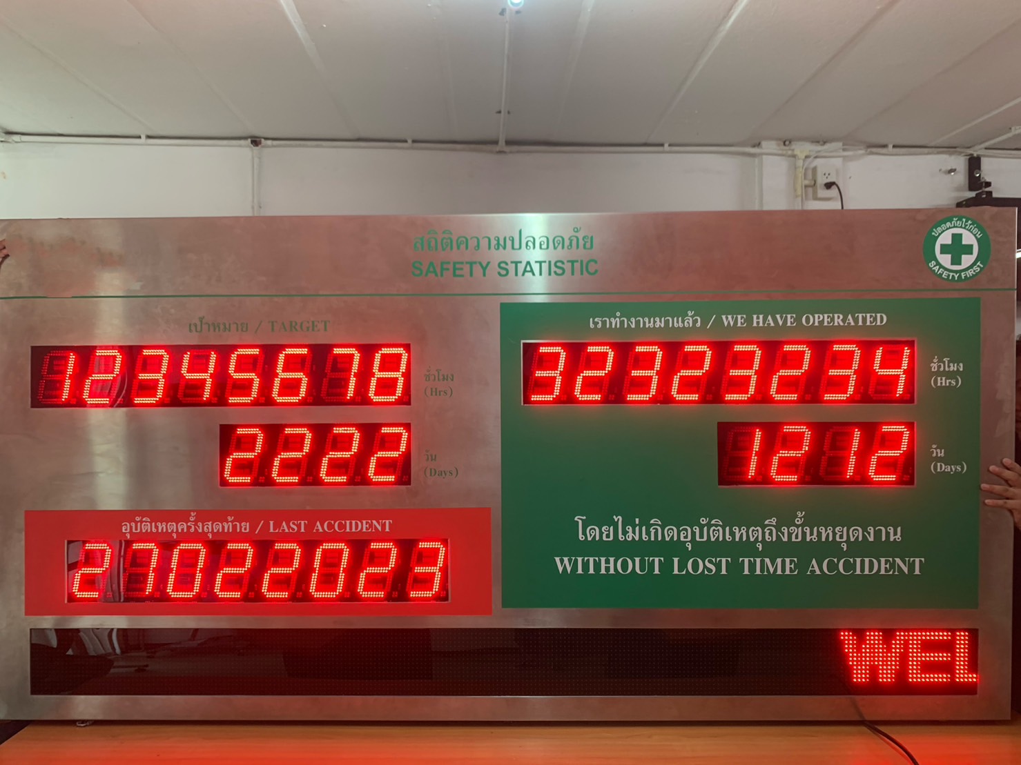 Product – Safety Statistics Board – บริษัท อินเตอร์เฟสคอม จำกัด