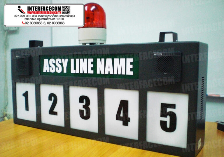 Product – Andon Display Board – บริษัท อินเตอร์เฟสคอม จำกัด